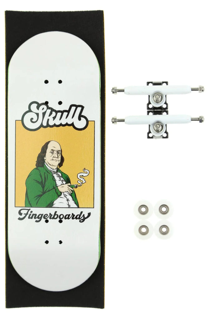 Skull Fingerboards - Burning Money Pro Complete Wooden Fingerboard (34 ...